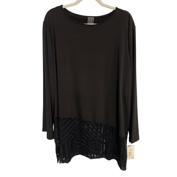 Clara Sun Woo | Tops | Clara Sun Woo Tunic Top Plus Size 2x Long Sleeve ...